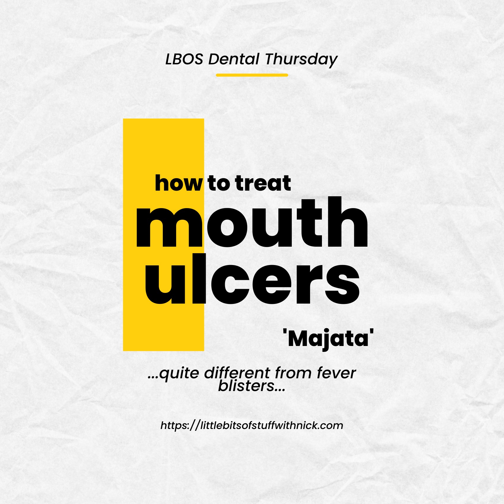 How To Treat Mouth Sores (Majata) – Little Bits of Stuff – Podcast ...