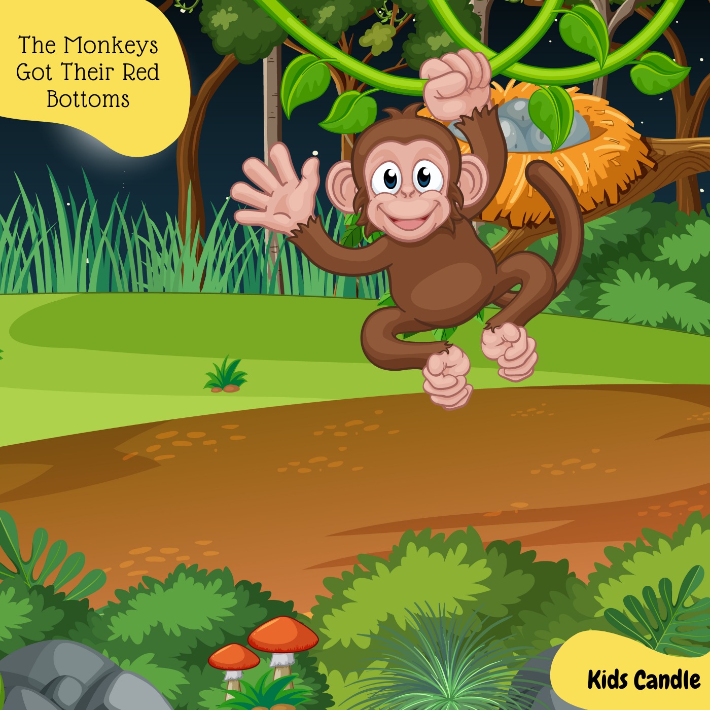 Funny Story: The Monkeys Got Their Red Bottoms – Stories For Kids ...