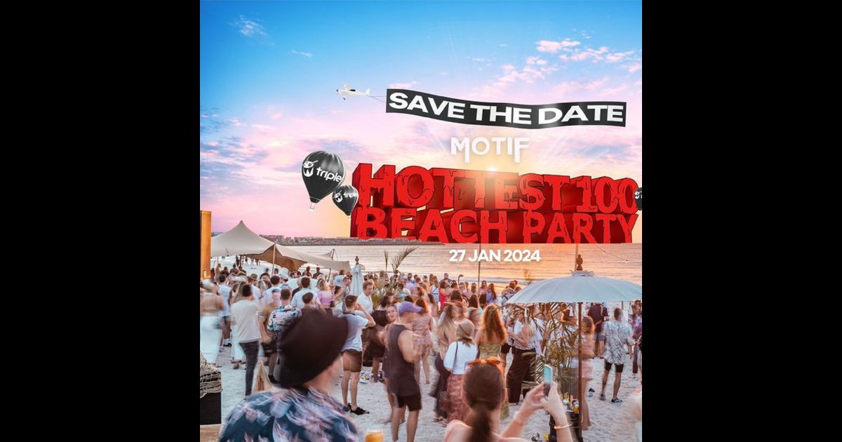 Motif Hottest 100 Beach Party 2024 | RedCircle