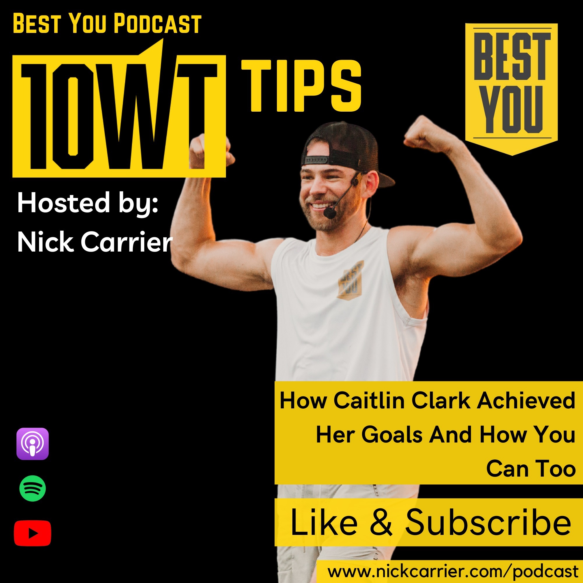 How Caitlin Clark Achieved Her Goals And How You Can Too – The Best You Podcast with Nick ...