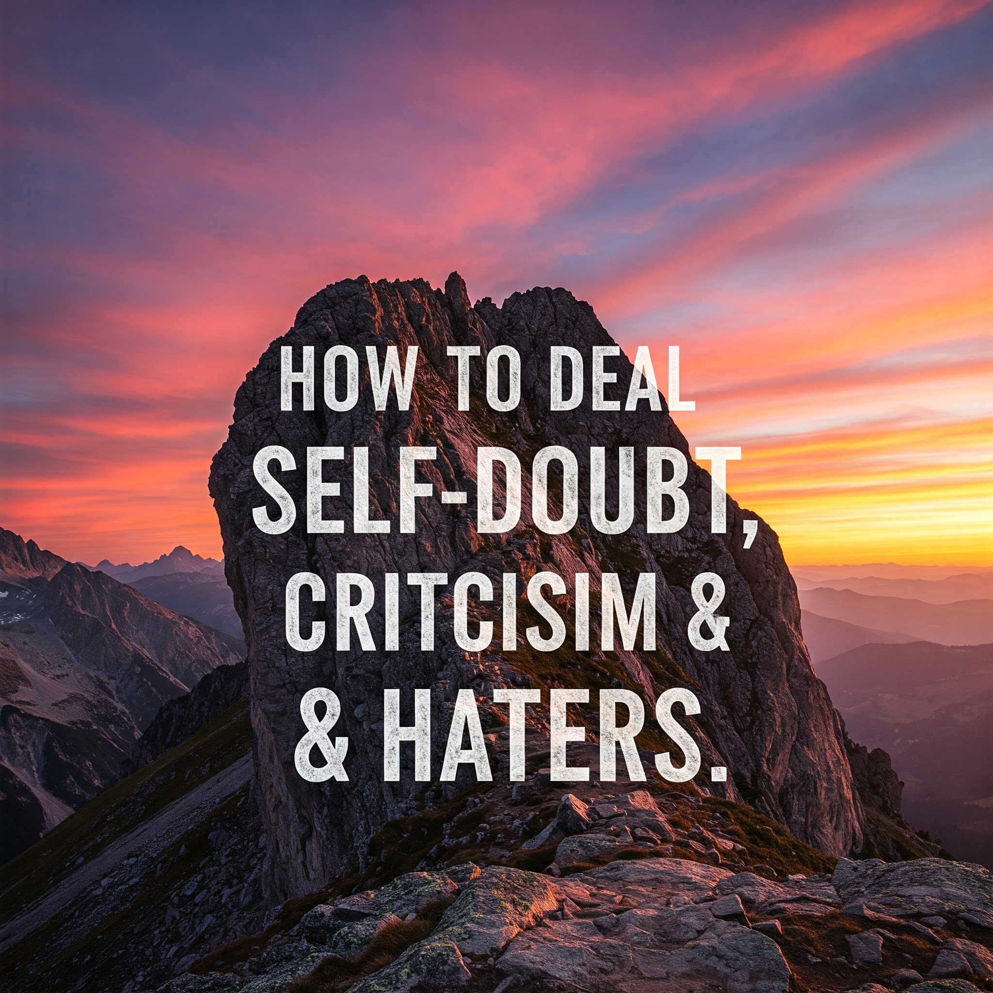 How To Deal With Self-Doubt, Criticism & Haters. Believe In And Trust Yourself! Inspiration. - I ...